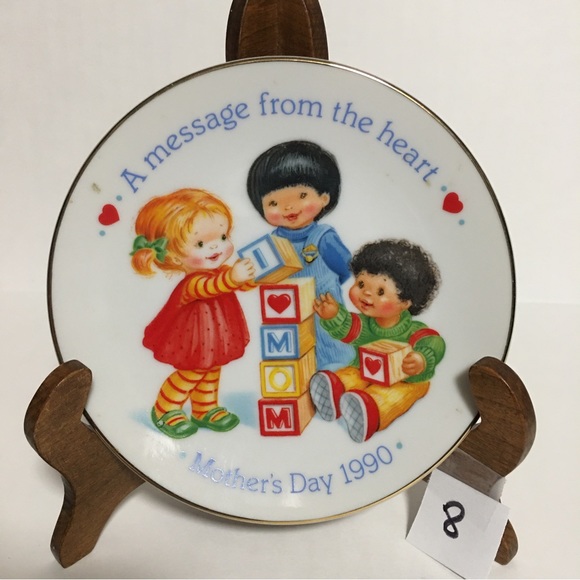 Avon | Accents | Vtg 99 Avon Mothers Day 5 Miniature Plate A Message ...